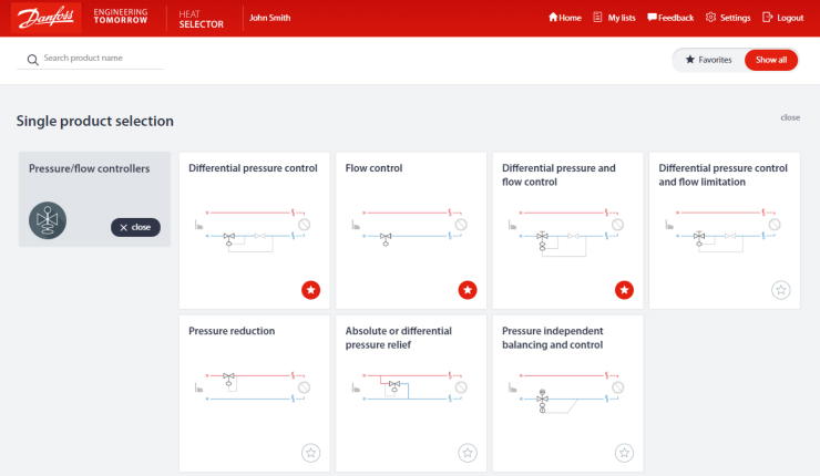 Product Selector - Danfoss