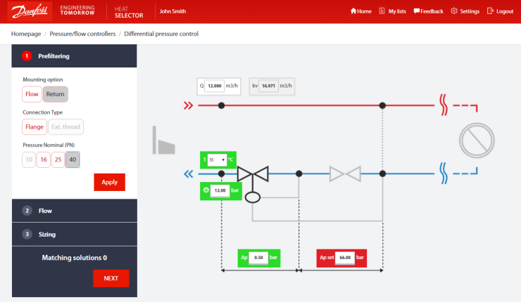 Product Selector - Danfoss